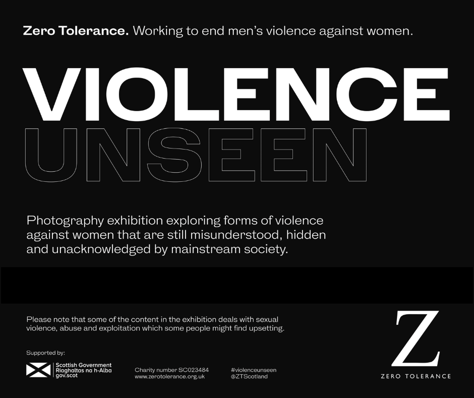 Violence Unseen | News and events | Zero Tolerance